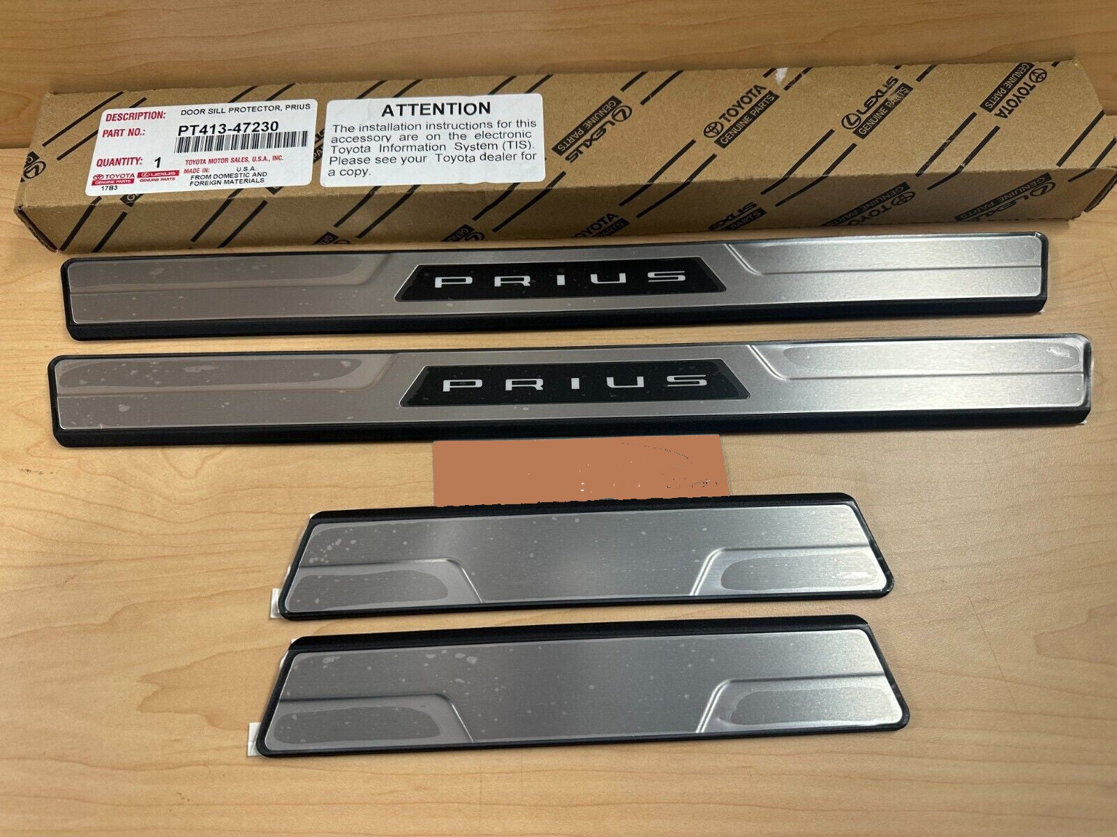 Toyota Door Sill Protectors (front and rear) - Prius PT413-47230 ...
